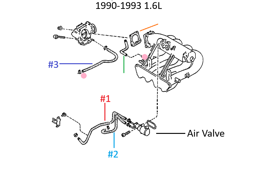 Intake Air Valve Hose 1.6L Miata 1990-1993 – Miata Depot